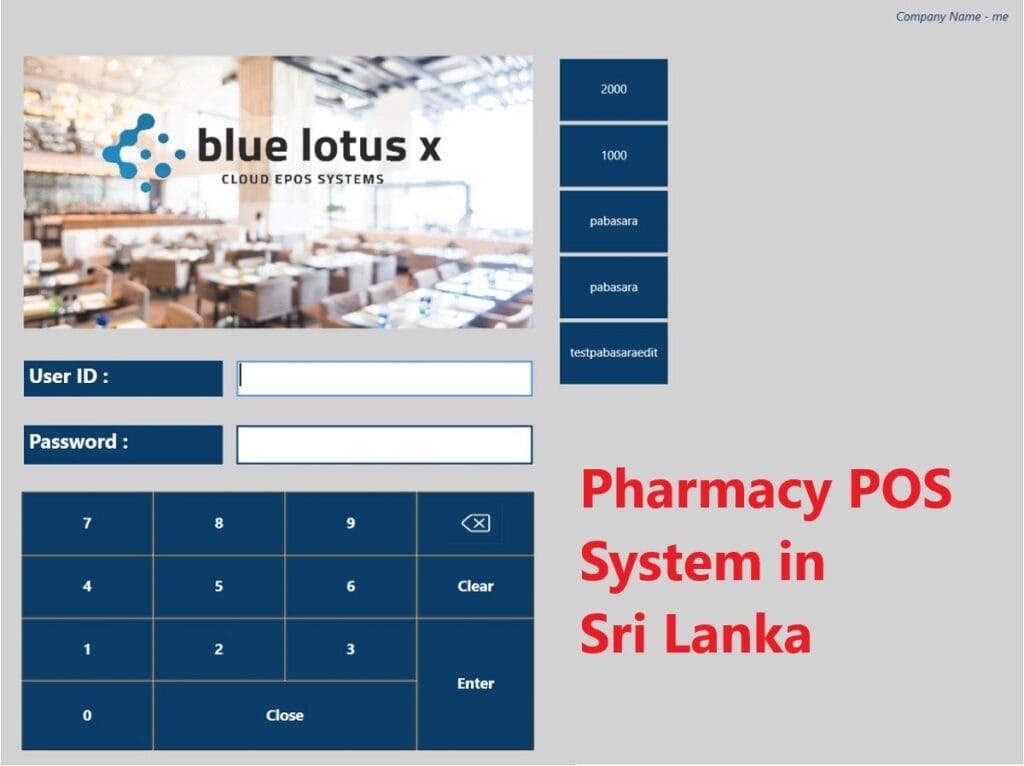 Pharmacy POS System in Sri Lanka - Blue Lotus 360